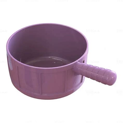 Plastic Round Dipper 16l 3d Print Model