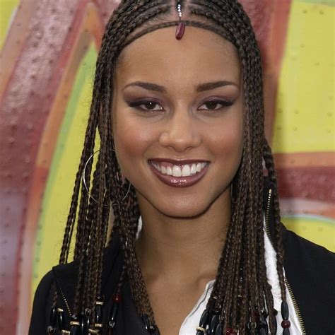 Alicia Keys Side Cornrows