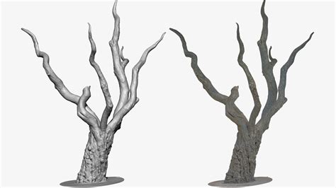 Artstation Pbr Game Ready 3d Model Tree Trunk 1 Obj Maya Zbrush Marmosettoolbag Game Assets