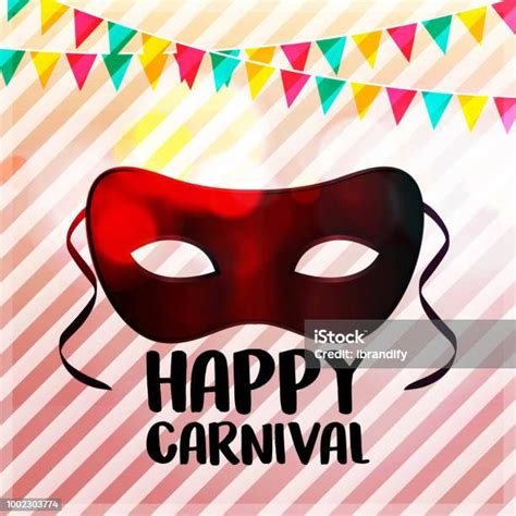 행복 한 브라질 카니발의 날입니다 레드 라인 배경에 플래그 레드 카니발 마스크 공 스포츠 장비에 대한 스톡 벡터 아트 및 기타 이미지 공 스포츠 장비 디자인 모자