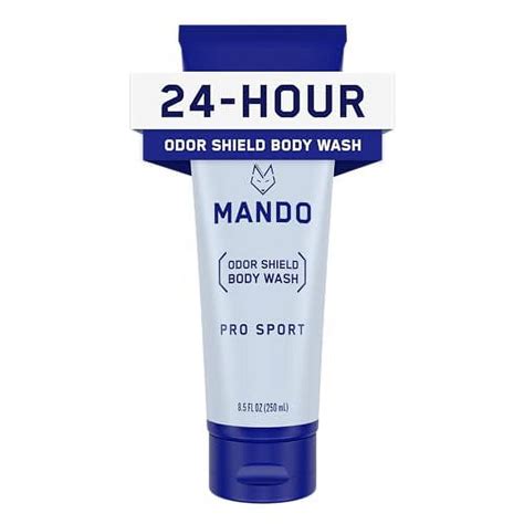 Mando Odor Shield Body Wash 24 Hour Control Removes Odor Better Than Soap Sls And Paraben