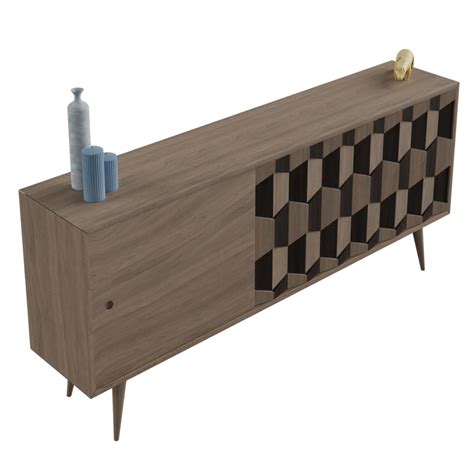 Wooden Modern Sideboard 04 • Imeshh 3d Model For Blender 4 0