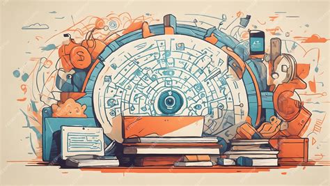 Premium Ai Image Flat Illustration Of Encryption