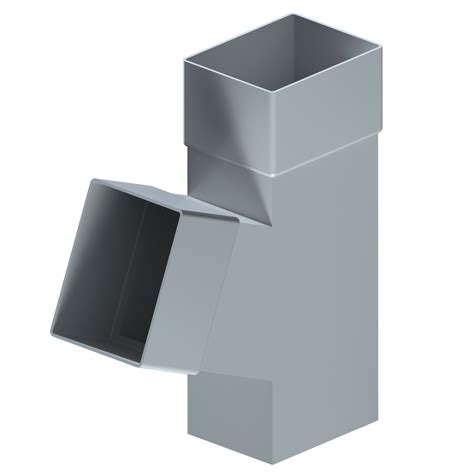 Contemporary Rectangular Pipe Branch 1125º Lr Buy Aluminium
