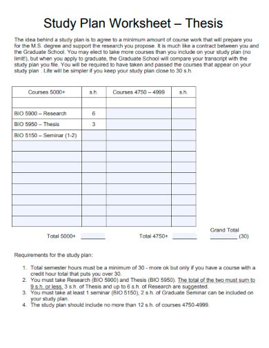 Free 42 Thesis Templates In Pdf