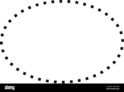 Ellipse Symbol Dotted Shape Vector Icon For Creative Graphic Design Ui