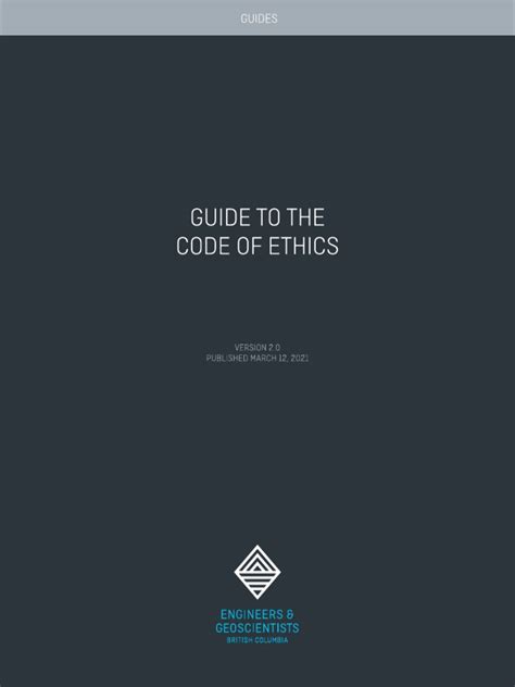 Egbc Guide To The Code Of Ethics V2 0 Pdf Safety Occupational