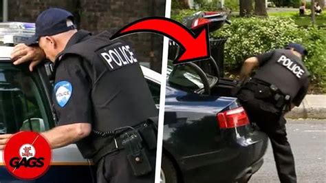 دوربین مخفی با موضوع افسران پلیس بازی مخفی کاری