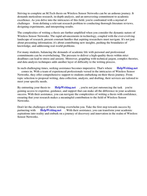 Mtech Thesis On Wireless Sensor Networks Pdf Wireless Sensor