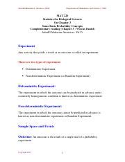 Understanding Basic Probability Concepts Experiments Sample Course Hero