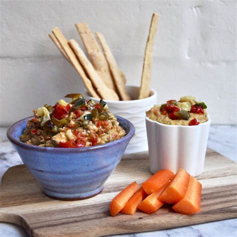 Roast Vegetable And Almond Hummus Mrs Joness Kitchen