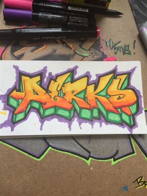 Graffiti Writing On Paper