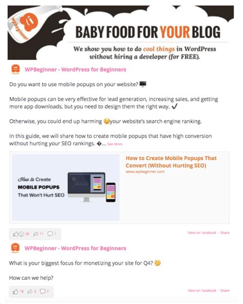 Facebook Feed On Your Website 7 Examples You Can Steal