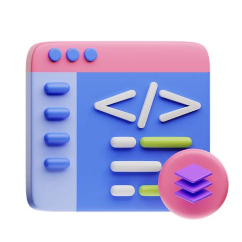 Code Compiler Coding Programming Html Script Development 3d Illustration Download On