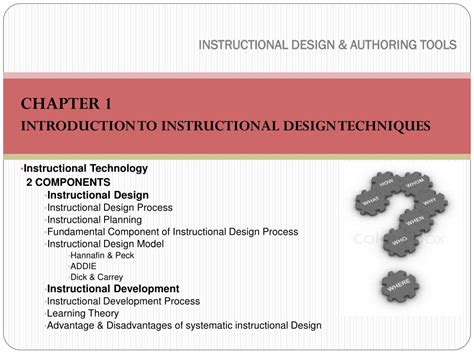 Ppt Instructional Design And Authoring Tools Powerpoint Presentation Id 9383480