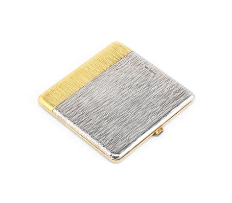 Bonhams Gerald Benney A Silver And 18 Carat Gold Cigarette Case London 1967