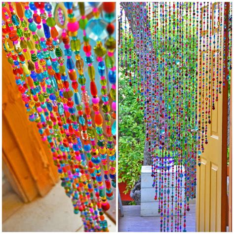Arched Beaded Curtain Handmade Colorful Glass Bead Doorway Decor Etsy