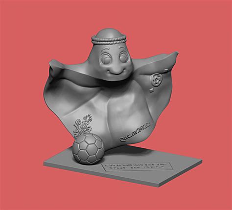 Бесплатный 3d файл Кубок мира по футболу Катар 2022 Талисман Кубка мира по футболу Катар 2022