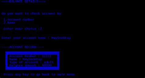 GitHub NyanSwanAung Banking System A Simple Banking System Using C