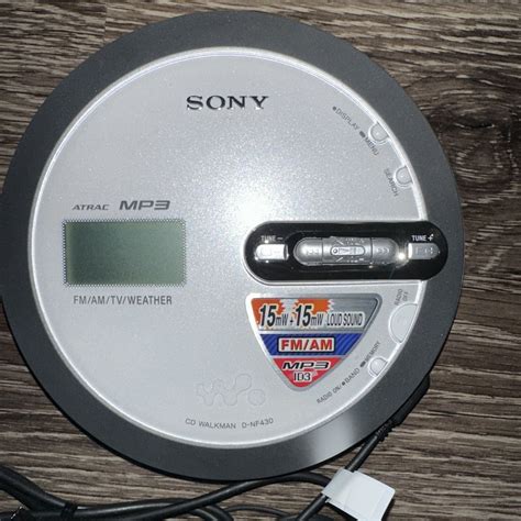 Sony Walkman D Nf430 Portable Cd Player Radio Fmamtvweather Euc