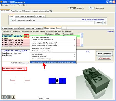 Edit Component Target 3001 Pcb Design Freeware Is A Layout Cad Software Support Tutorials Shop