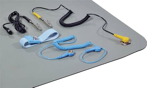 Tru Components Esdm 500 Bg Esd Bench Mat Set Grey L X W X H 590 X 500 X 2 Mm Incl Pg Cable