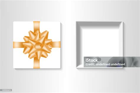 화이트 기프트 박스 레이아웃 벡터 3d 모델 상단 보기 격리 된 빈 현실적인 오픈 골판지 상자 레이아웃 템플릿 3차원 형태에 대한 스톡 벡터 아트 및 기타 이미지 Istock