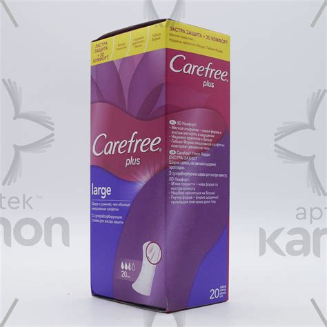 Ежедневные прокладки "Carefree" Plus Large N20 Aptekonline.az - onlayn ...