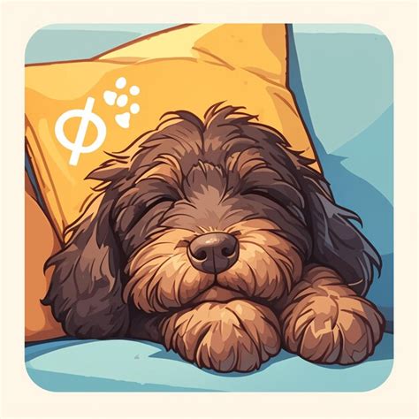 Premium Vector Cockapoo Snuggling On A Couch