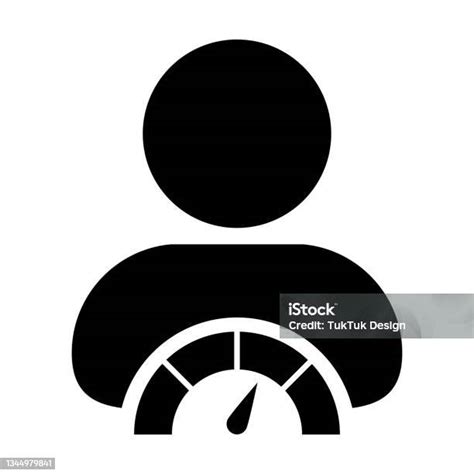 사회 신용 시스템 아이콘 점수 미터 벡터 남성 사용자 프로필 아바타 기호 용 글리프 픽토그램 감시에 대한 스톡 벡터 아트 및 기타 이미지 Istock