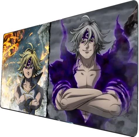 Mouse Pad Largo Artistico Meliodas Y Estarossa Nnt 60x90cm Xxl Meses