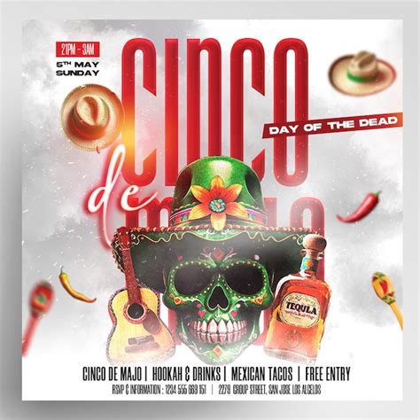 Premium Psd Happy Cinco De Mayo Flyer Template