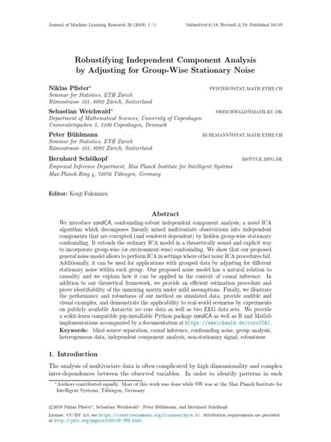 Scholkopf 2019 Robustifying Independent Component Analysis By