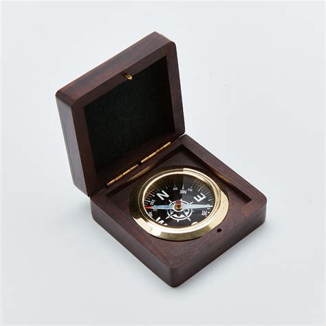 Rosewood Desk Compass Hand Inlaid Compass Rose Clearance Just For Fun Touch Of Modern