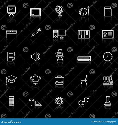 Classroom Line Icon Concept Classroom Vector Linear Illustration