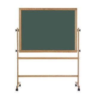 Marsh Free Standing Reversible Chalkboard Oak Wood Trim Wood Trim
