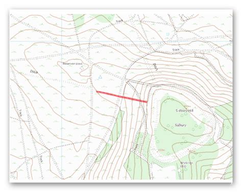1003254 Linear Earthwork Nw Of Sidbury Camp Prehistoric Britain