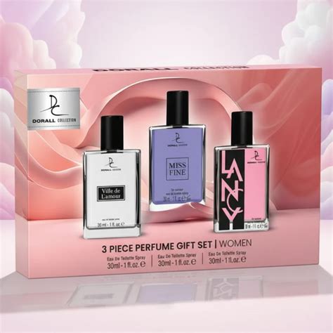 Set De 3 Piezas Eau De Toilette Para Mujer 30 Ml Colección Dorall