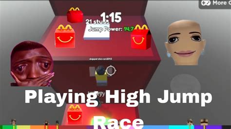 Playing High Jump Race YouTube