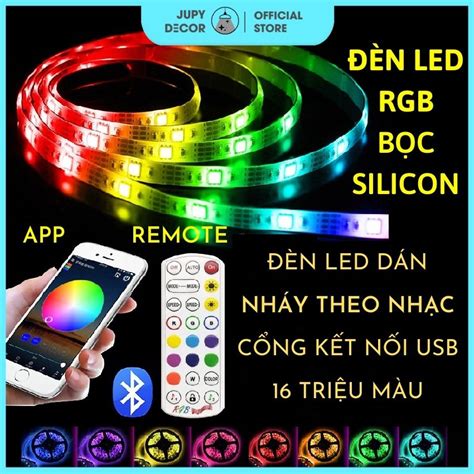 Đèn Led Rgb Nháy Theo Nhạc 16 Triệu Màu Dây Đèn Trang Trí Giá Rẻ