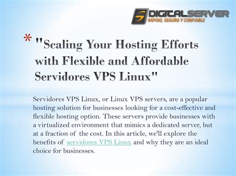 Ppt Scaling Your Hosting Efforts With Flexible And Affordable