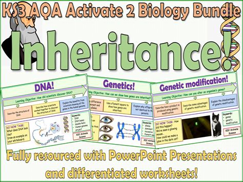 Inheritance Aqa Activate 2 Ks3 Science Bundle Teaching Resources