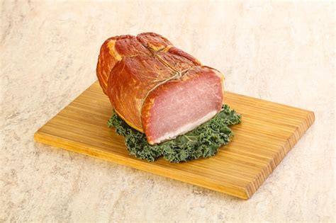 Premium Photo Delicous Pork Cured Meat Isolated
