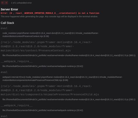 Not Informative Error · Issue 57340 · Vercelnextjs · Github