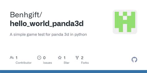 Github Benhthelloworldpanda3d A Simple Game Test For Panda 3d In Python