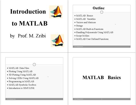 matlab fundamentals docsity