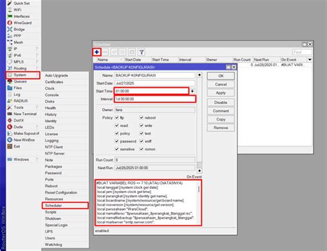 Mikrotik Scripting Backup Konfigurasi Mikrotik Ke Email Blog Warscloud