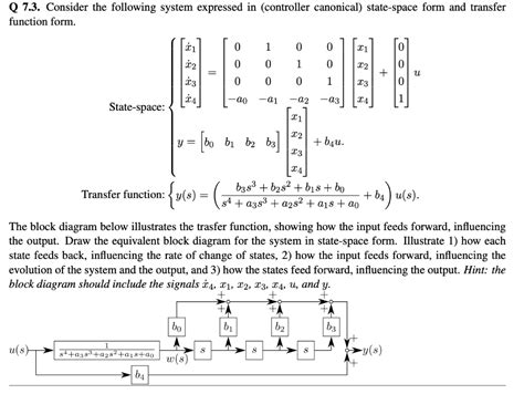 solved q 7 3 consider the following system expressed in