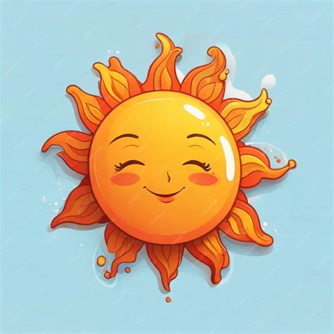 Premium Vector Sun Cartoon Vector Background