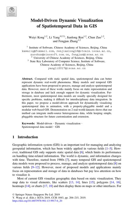 Pdf Model Driven Dynamic Visualization Of Spatiotemporal Data In Gis